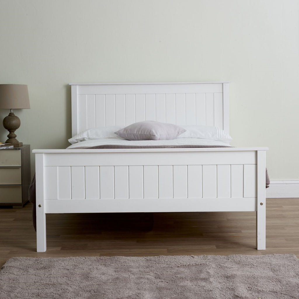 Compton High Footend Bedstead in White – The Bed Post