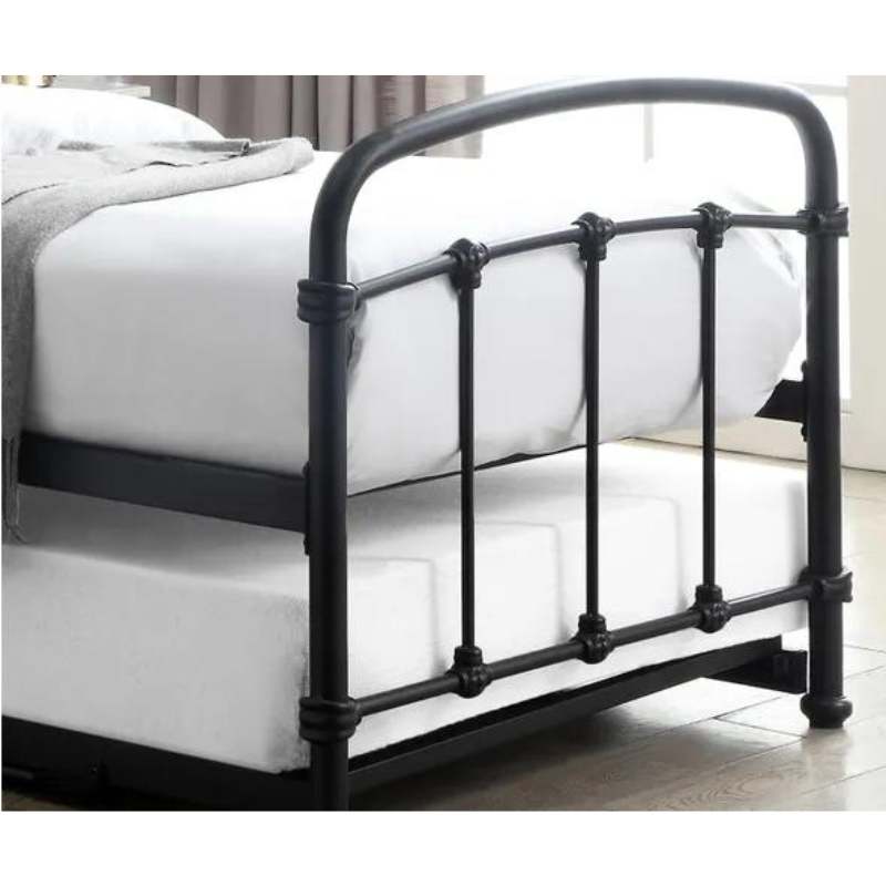 Vicenza Metal Guest Bed in Sand Blasted Black Finish – The Bed Post