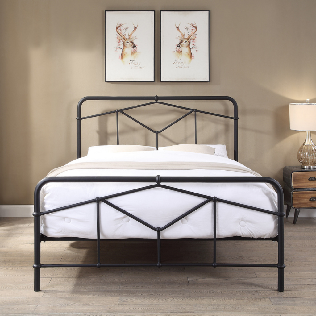 Verona Black Sandblasted bedframe – The Bed Post
