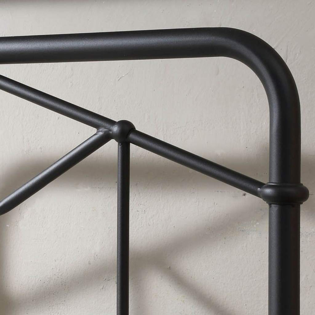 Verona Black Sandblasted bedframe – The Bed Post